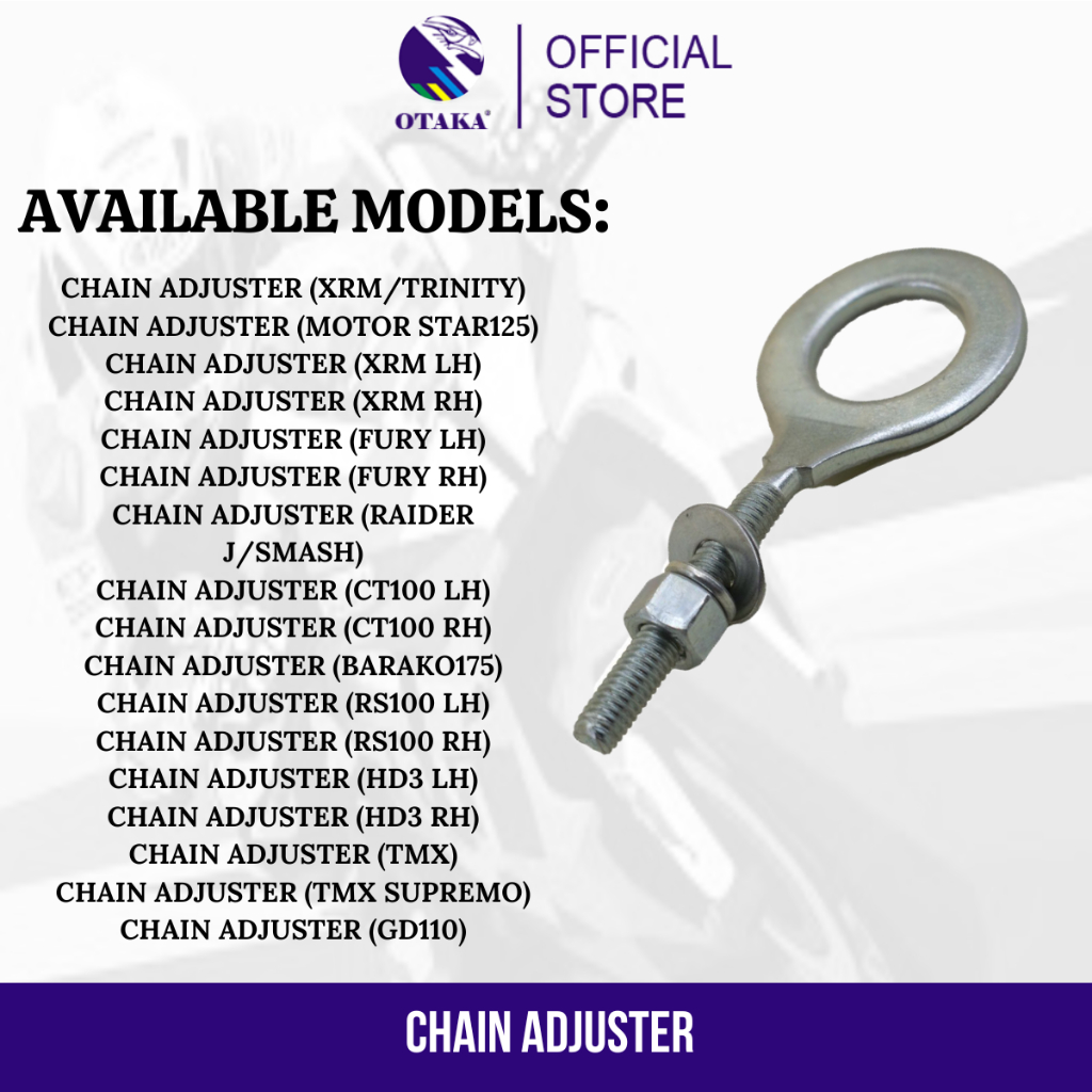(OTAKA) Motorcycle CHAIN ADJUSTER for VARIOUS MODEL | Shopee Philippines