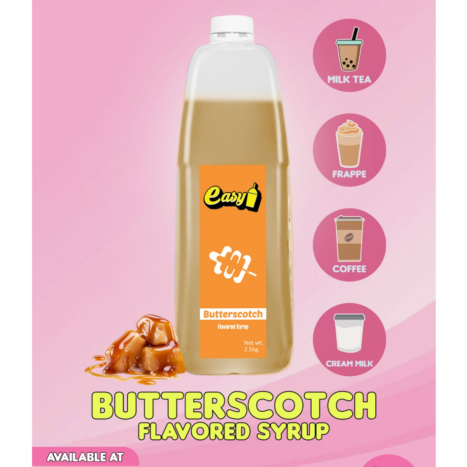 EASY BRAND BUTTERSCOTCH FLAVORED SYRUP 2.5KG | Shopee Philippines