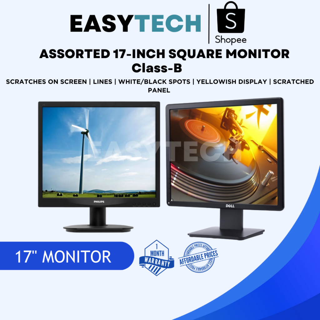 EASYTECH | 17-inch ASSORTED BRAND Class-B Square LCD Monitor for ...