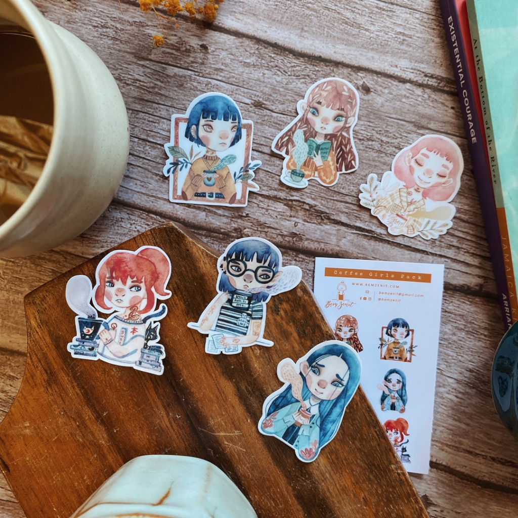 Coffee Girls Sticker Pack | Shopee Philippines
