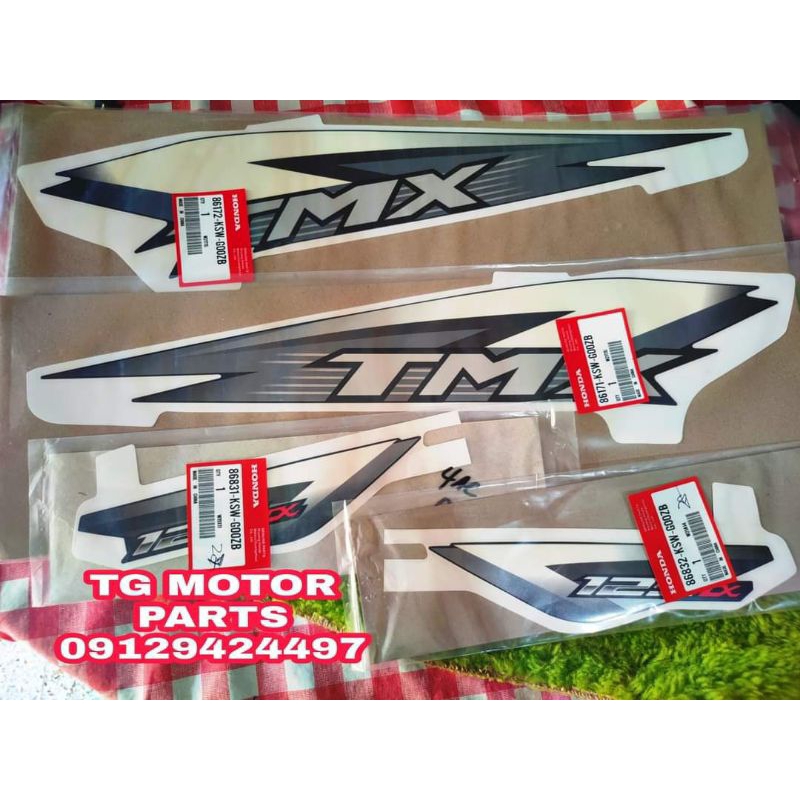 TMX 125 ALPHA DECALS SET ORIGINAL HONDA | Shopee Philippines