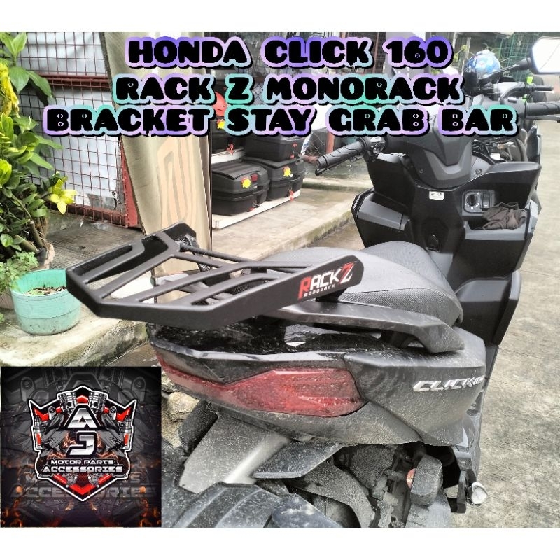 HONDA CLICK 160 RACK Z MONORACK BRACKET POWDER COATED NO REMOVE GRAB ...