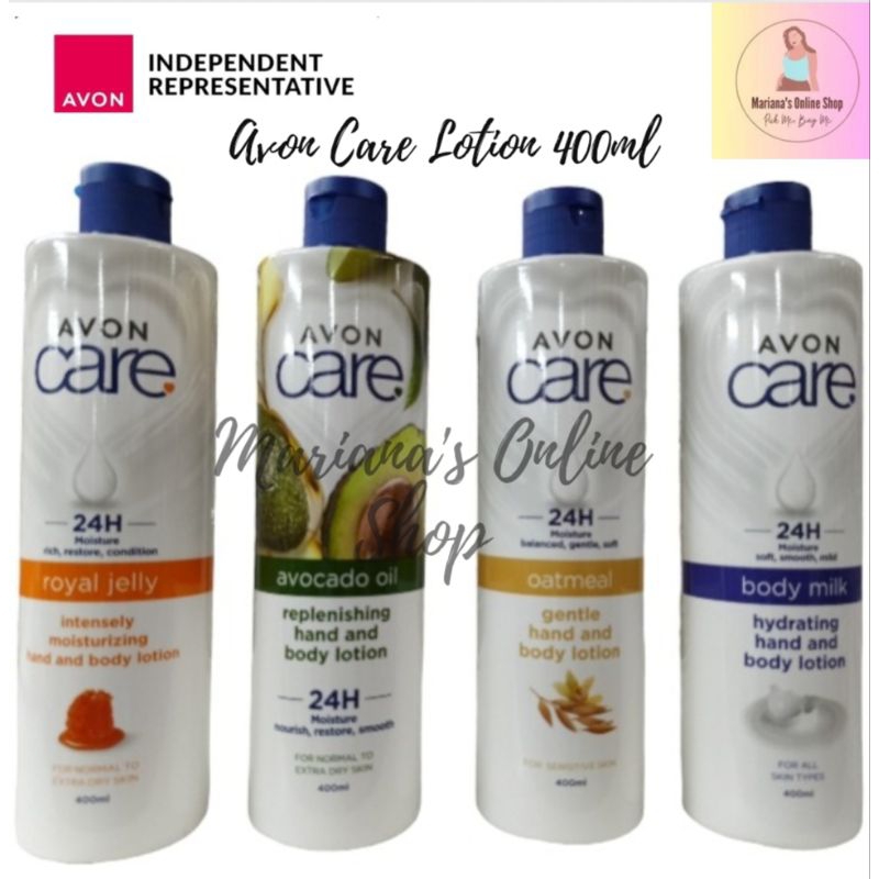 Avon Care Lotion Royal Jelly, Oatmeal, Avocado, Hydrating Milk ...