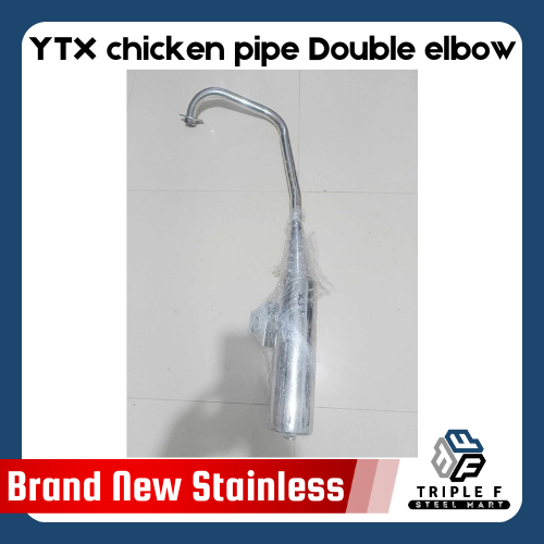 BRAND NEW | YTX chicken pipe Double elbow (Triple F Steel Mart ...