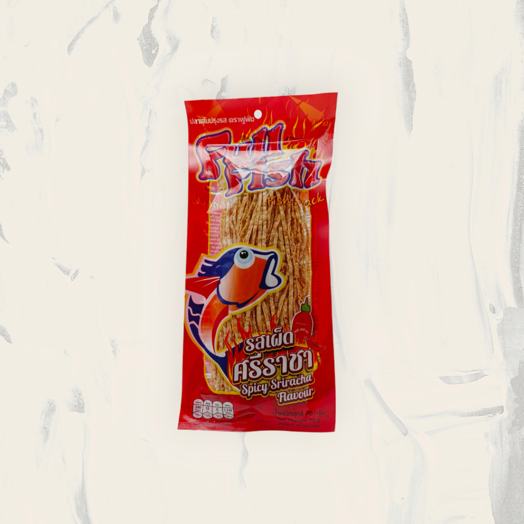 (Thailand) Full Fish Fish Snack. Spicy Sriracha Flavor. 70 grams ...