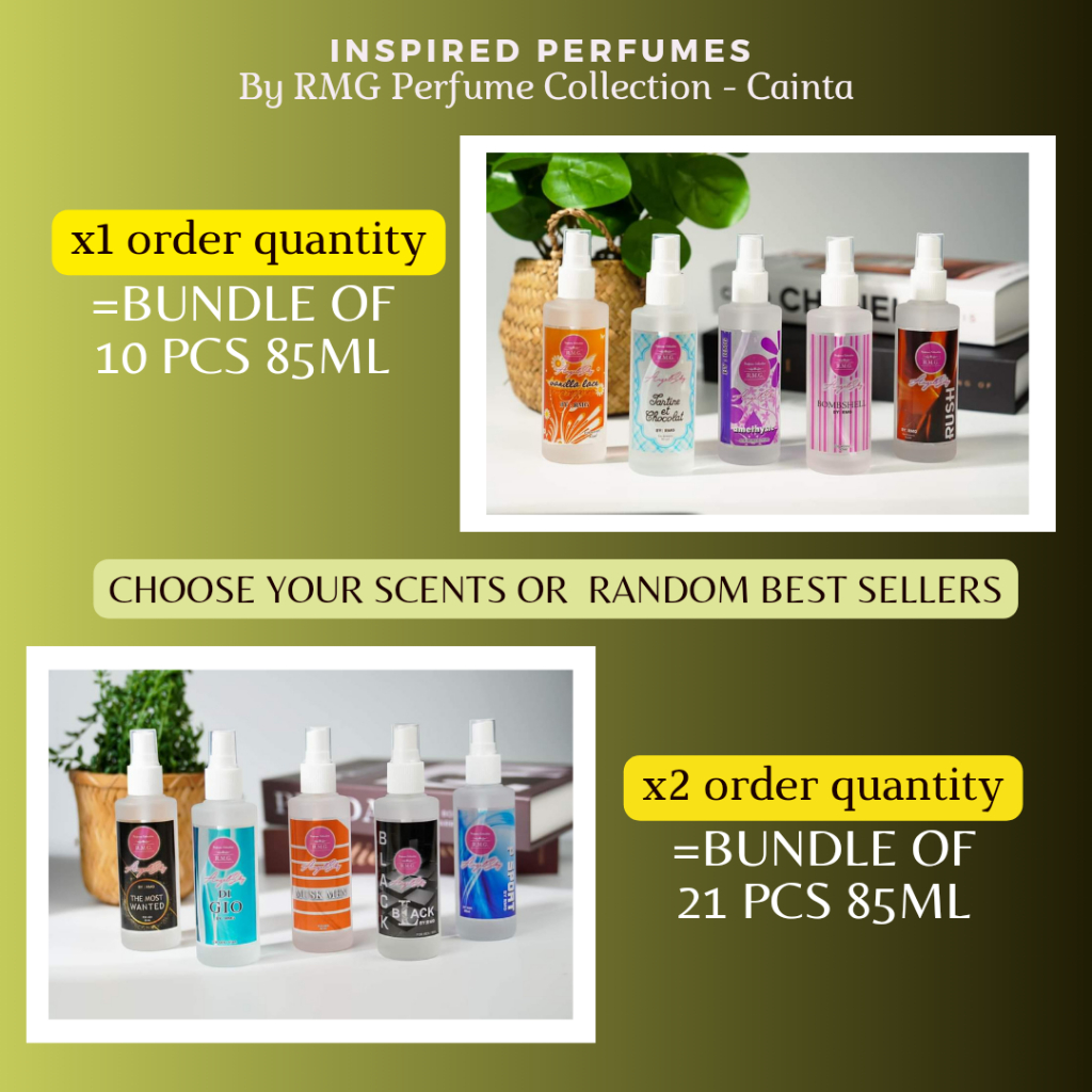 RMG Perfume Collection Bundle of 10pcs | Shopee Philippines