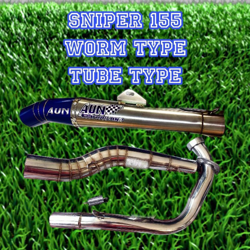 Sniper 150/ Sniper 155 full set AUN Blue Worm type 51mm | Shopee Philippines