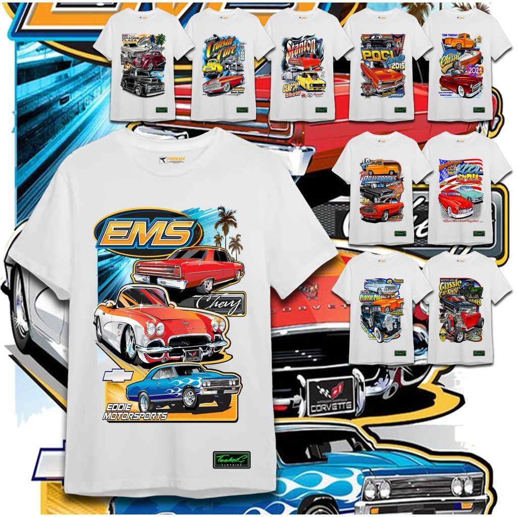 Vintage Car - Graphic Tees - Trendy Style - White Color Shirt ...