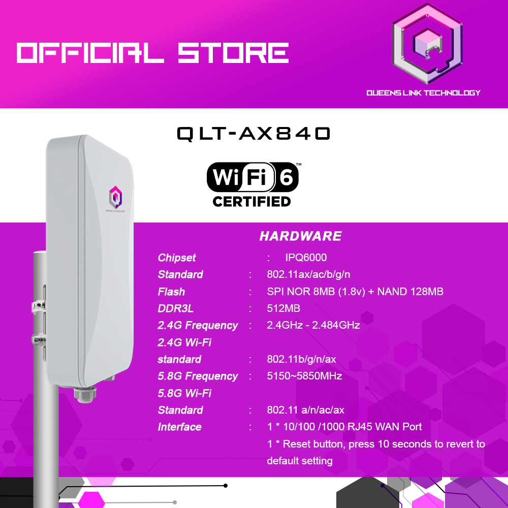 QLT AX840 (Dual Band WIFI6 AP Gigabit Wifi Range Extender) | Shopee Philippines