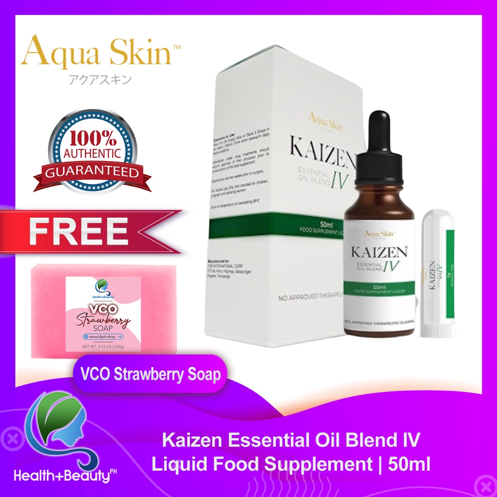 Aqua Skin Kaizen Essential Oil Blend IV Liquid Food Supplement 50ml ...