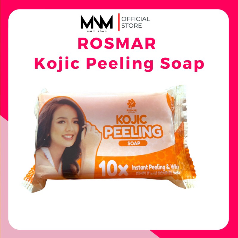 ROSMAR KOJIC PEELING SOAP 135g NEW PACKAGING 10X WHITENING PIMPLE AND ...