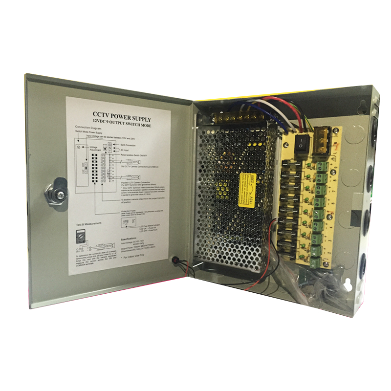 CCTV Centralized Power Supply Box 12V5A/10A/20A/30A Dedicated ...