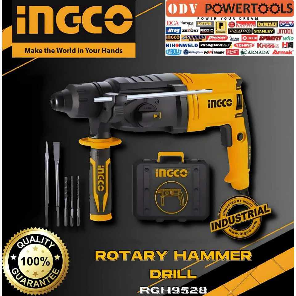 Ingco RGH9528 Industrial SDS Plus Rotary Hammer Drill / Chipping Gun ...
