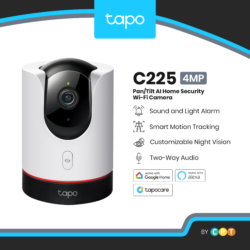 TP-Link TAPO C225 2K QHD Pan Tilt AI Home Security Wi-Fi Indoor Ip CCTV Camera | Shopee Philippines