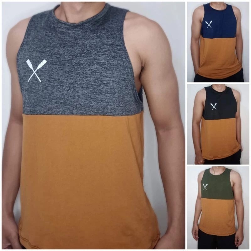 Mens Big Size Tropical Combi Muscle Tee Assorted Logo and Colors Best ...