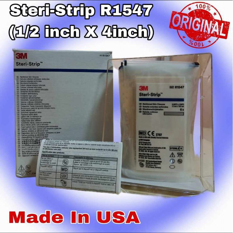 3M Steri Strip R1547 1/2inch X 4inches (1BOX-50packs) | Shopee Philippines