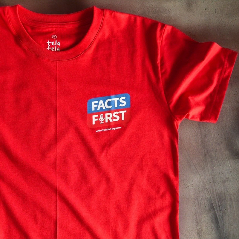 Facts First Shirt [#TruthBombs] Fiery Red | Shopee Philippines