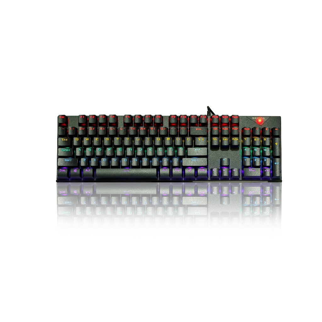 NEXION KY-610 RGB Mechanical Keyboard Light Changing Color 20 Running ...