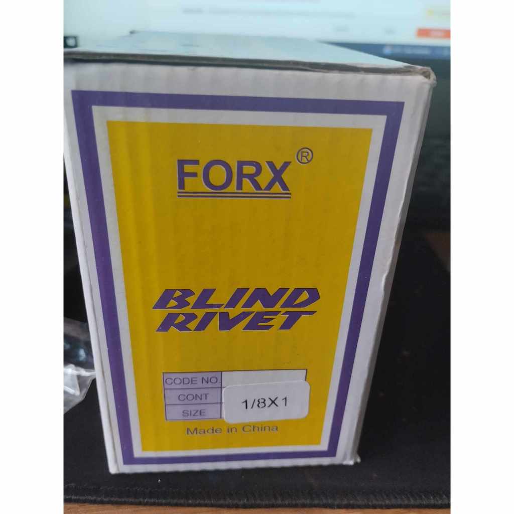 Blind Rivets (per box) 1/8 x3/4, 1/8 x 1/2, 5/32 x 3/4, 5/32 x 1/2, 3/ ...