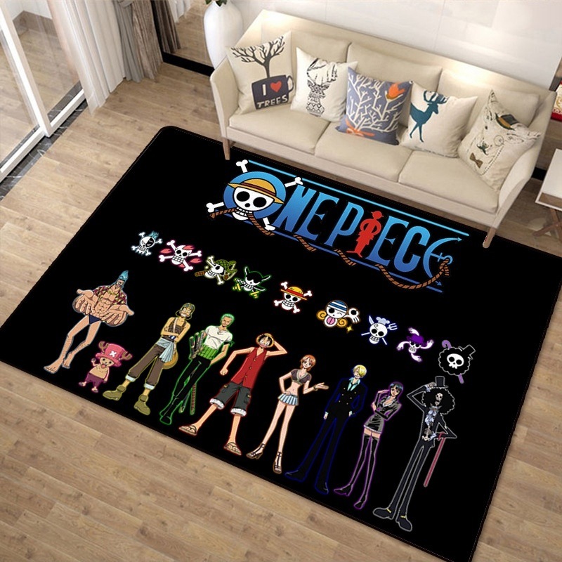 Anime One Piece Cartoon Carpet Living Room Sofa Floor Mat Children's ...