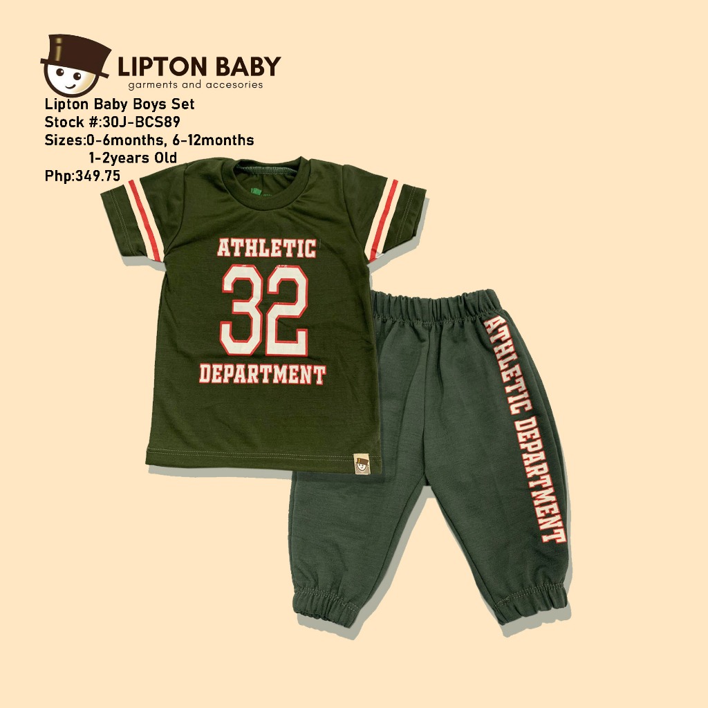 Lipton Baby Boys Set: Army Green | Shopee Philippines