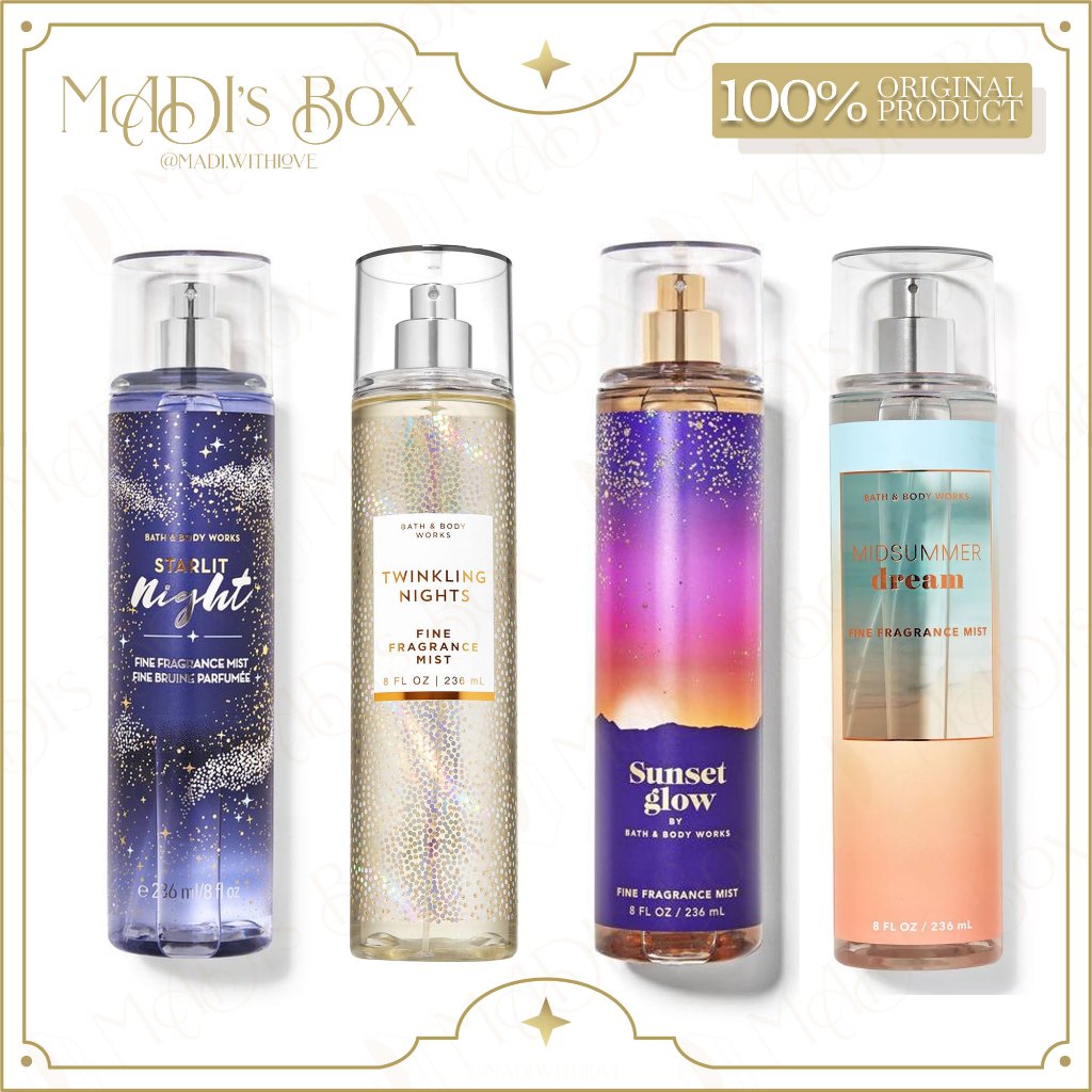 Bath & Body Works | Starlit Night, Twinkling Nights, Sunset Glow ...