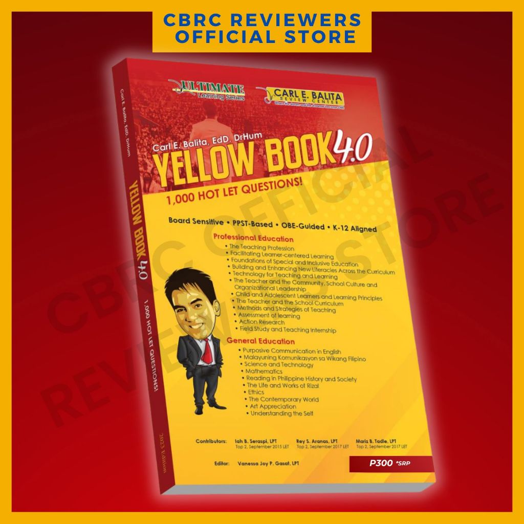 CBRC Yellow Book 4.0 (Latest Edition) LET Reviewer Carl Balita Review ...