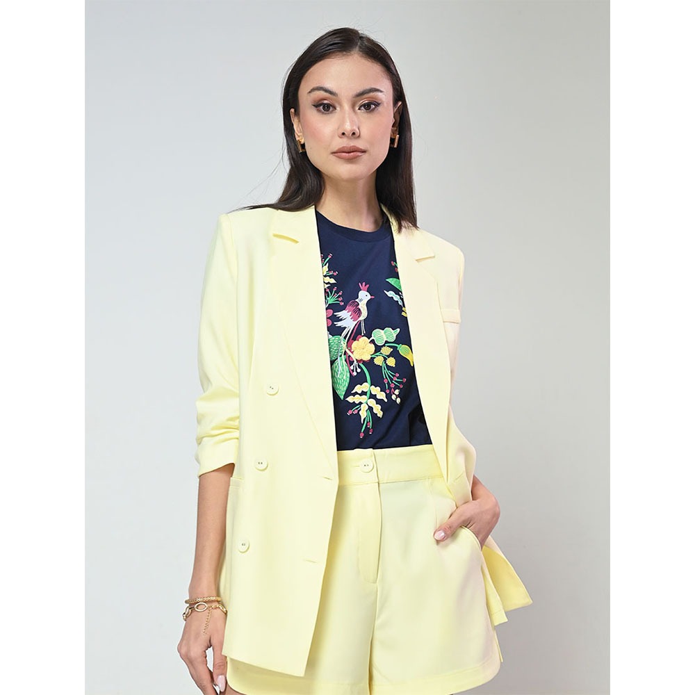 Terrain Itzelle Long Sleeve Blazer (Butter) | Shopee Philippines