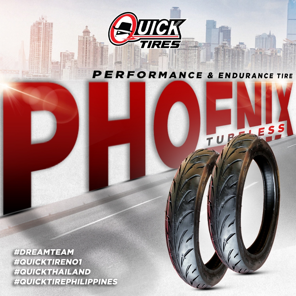 QUICK TIRES TUBELESS SIZE#13 (WHITE) | Shopee Philippines