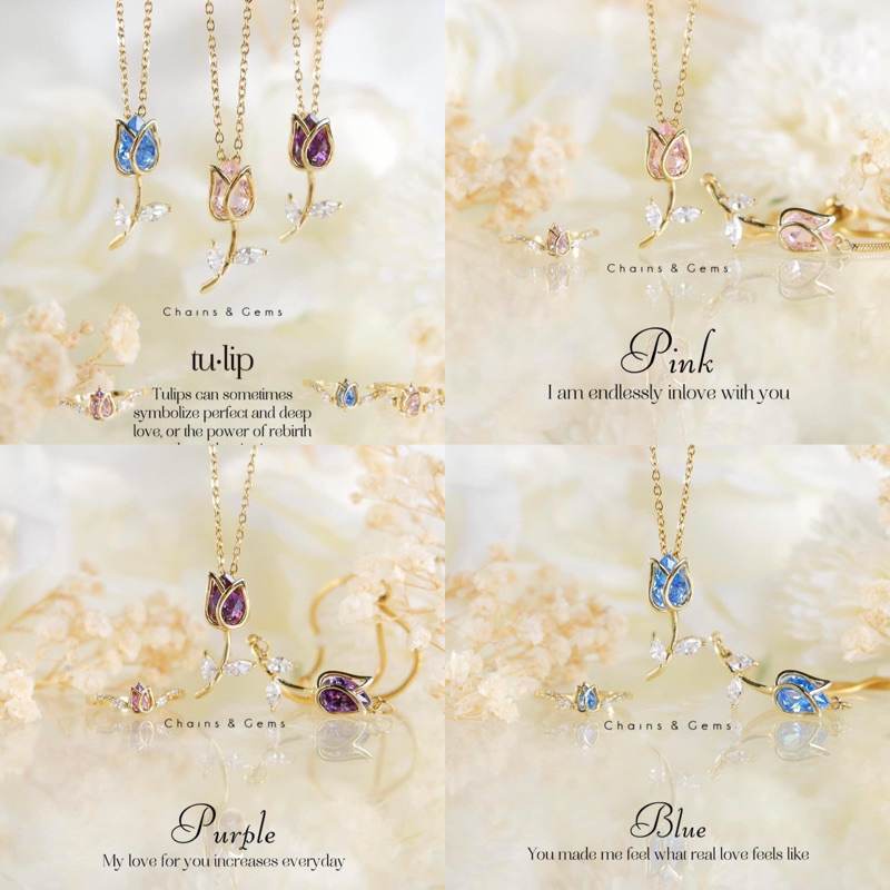 Tulip Collection | Tulip Necklace | Tulip Bracelet | Tulip Ring | NO ...