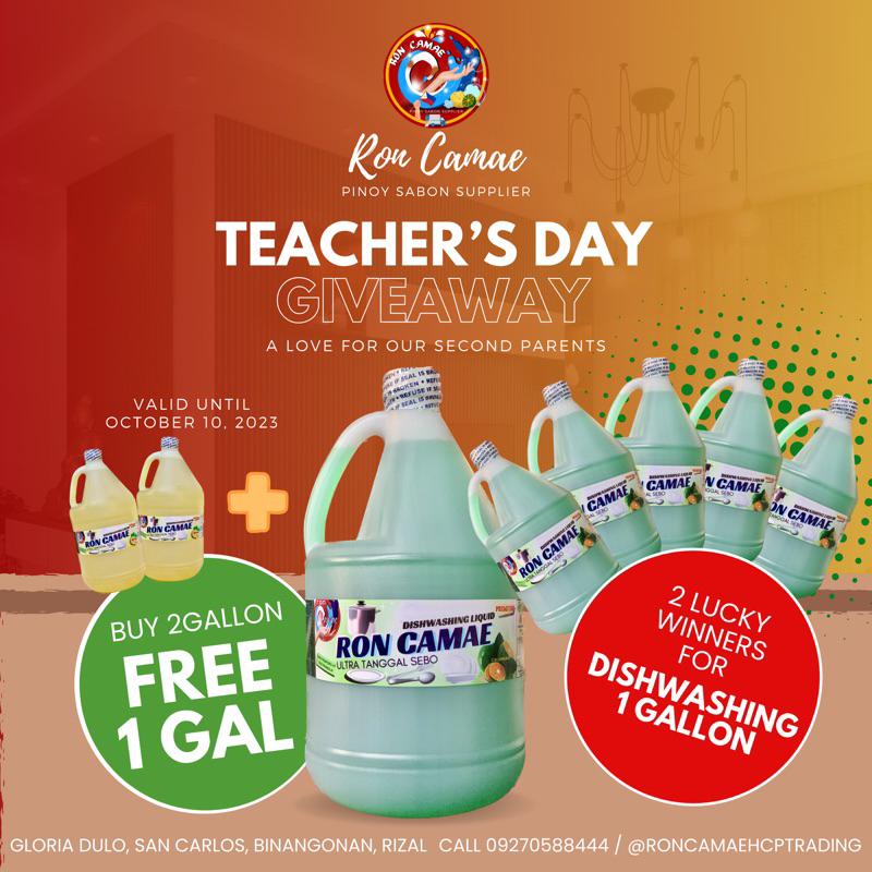 Ron Camae Dishwashing Liquid 2 Gallon Free 1 Gallon | Shopee Philippines