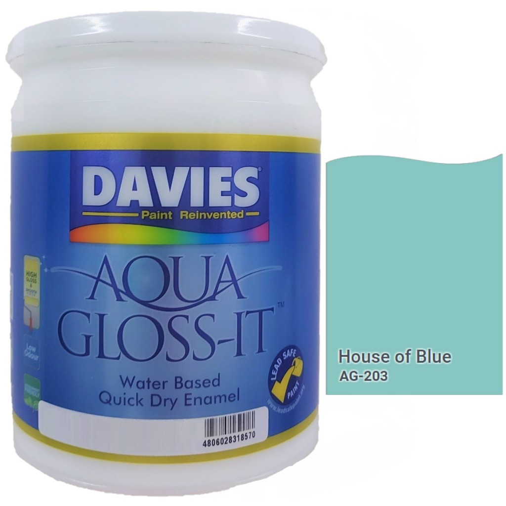 Davies Aqua Gloss It Water Based Quick Dry Enamel (Available in Different Colors) - 1L | Shopee ...