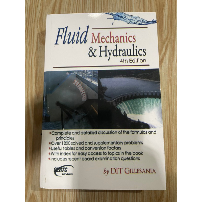 Fluid Mechanics & Hydraulics 4th Edition by Dit Gillesania | Shopee Philippines