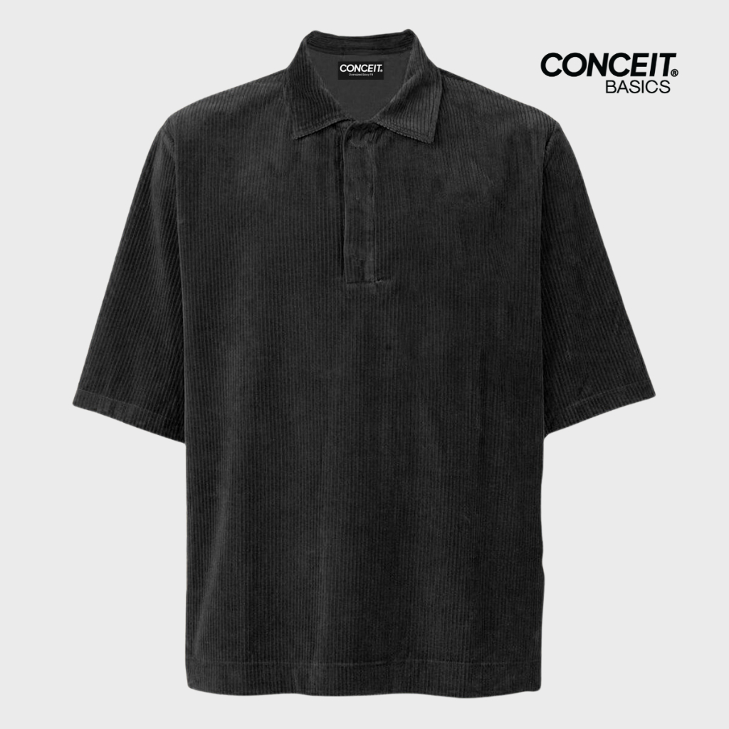 CONCEIT Oversized Boxy Cropped Fit Polo Shirt | Shopee Philippines