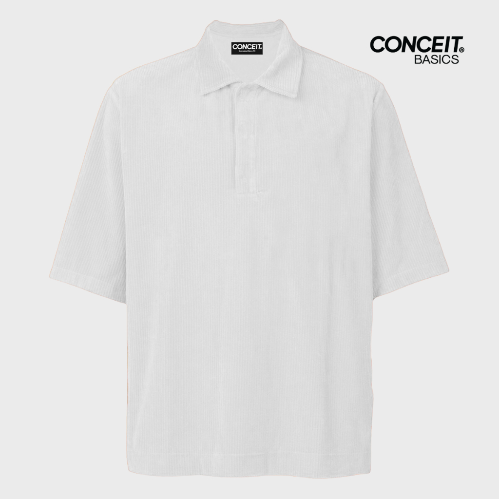 CONCEIT Oversized Boxy Cropped Fit Polo Shirt | Shopee Philippines