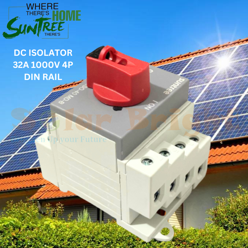 SUNTREE DC Isolator 1000V DC 32A Solar Disconnecting Switch DIN ail ...