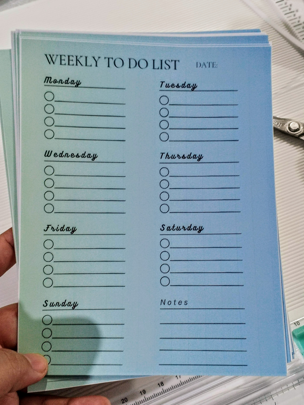 20 SHEETS WEEKLY PLANNER | LOOSE LEAF | 20 SHEETS | Shopee Philippines