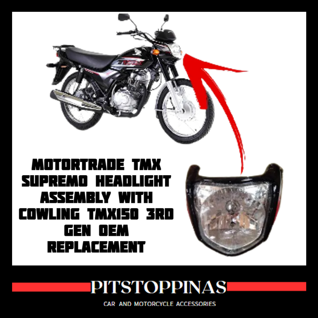 Motortrade TMX SUPREMO HEADLIGHT ASSEMBLY WITH COWLING TMX150 3rd Gen ...