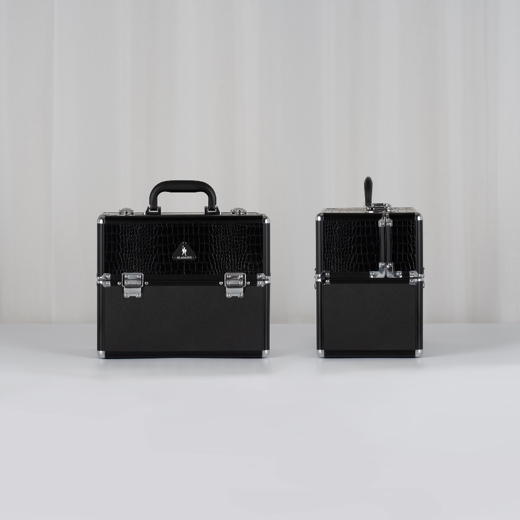 Gladking 3 Layered Trainer Makeup Kit Crocodile Black | Shopee Philippines