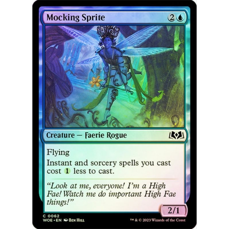 Mocking Sprite - WOE - Common - MTG Cards (WotC) | Shopee Philippines