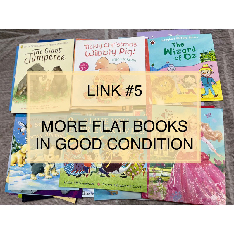 Link#5 of 11 GOOD Condition Medium to Large Size Flat Books Storybooks ...