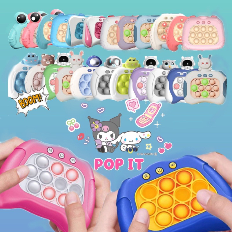 Sanrio Dinosaur Unicorn Electric Quick push game 4 modes finger ...