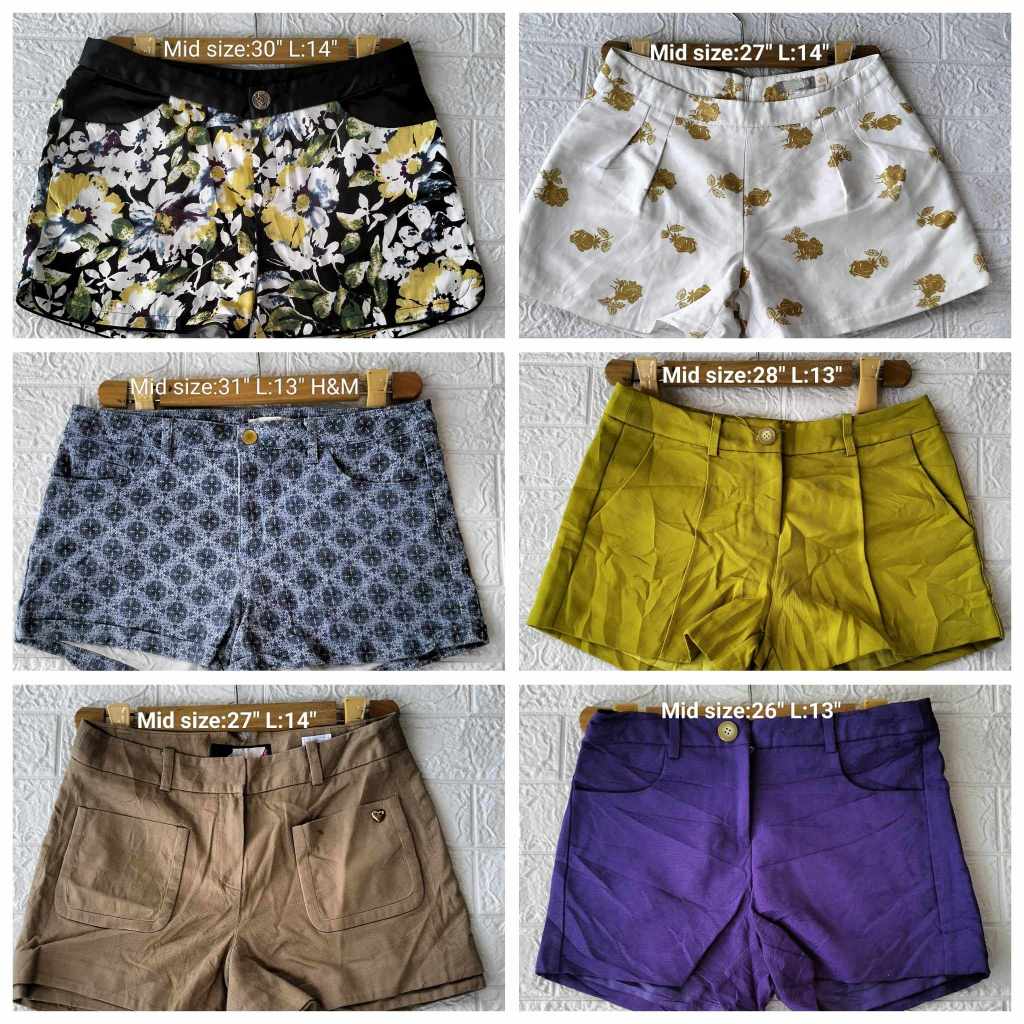 Ukay Preloved Sexy Women Shorts Thrifted Low Waist/ Mid Waist | Shopee ...