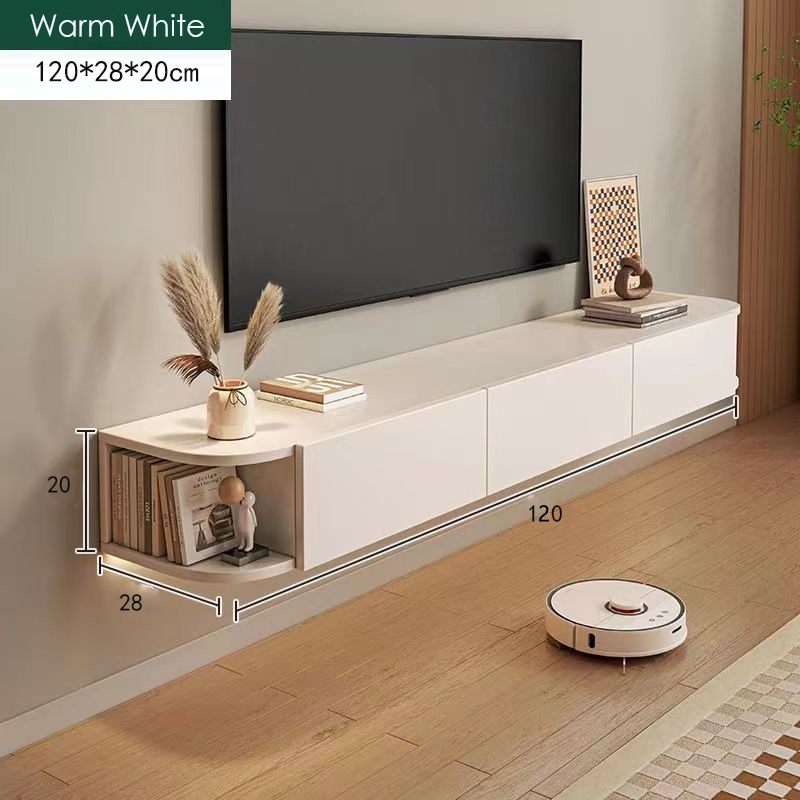 Wall Mounted TV Cabinet Floating TV Shelf Wall TV Hanging Cabinet Set ...