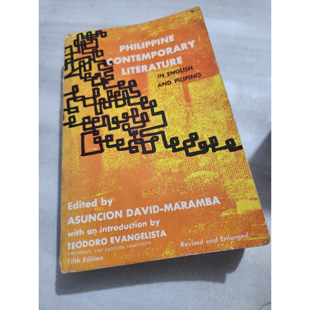Used Philippine Contemporary Literature English Filipino Maramba 5th ed ...