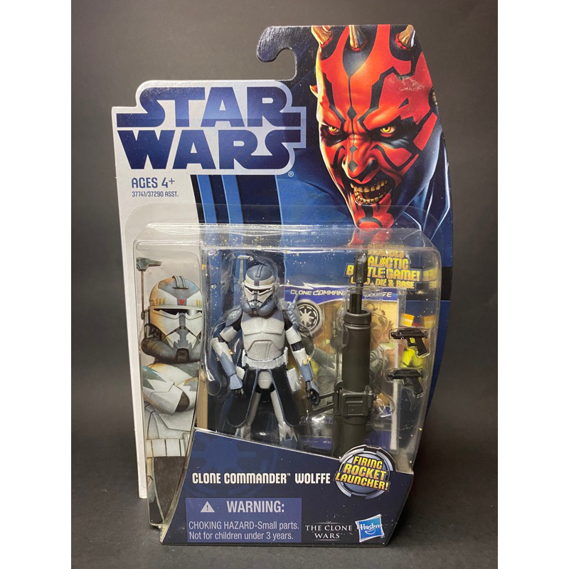 Star Wars the Clone wars Commander Wolffe clone trooper 3.75 action ...
