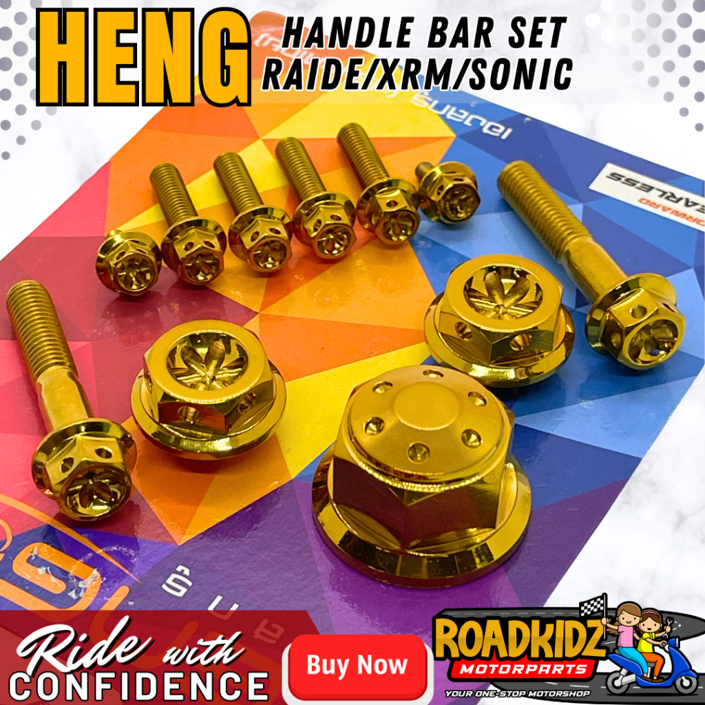 HENG HANDLE BAR SET / BUTTERFLY SET RAIDER 150 CARB/ XRM125,XRM110 ...