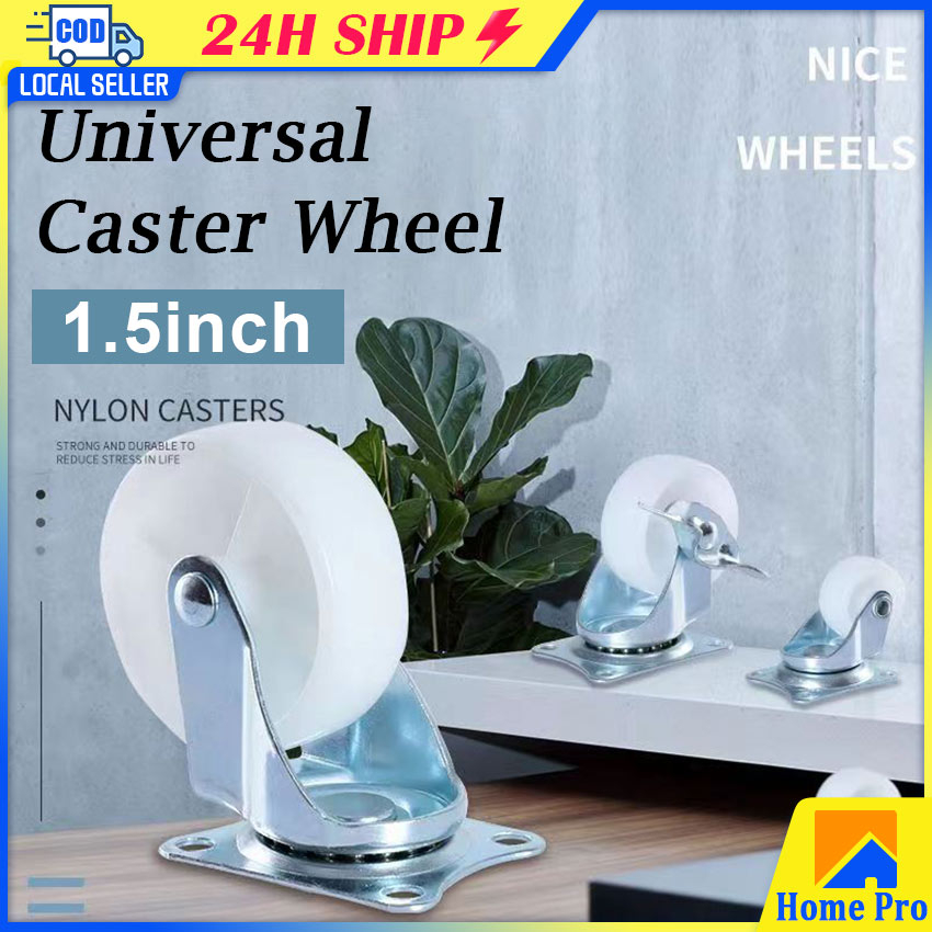 10KG Universal Swivel Casters 1.5" Wheels PP Dual Roller Wheel For ...