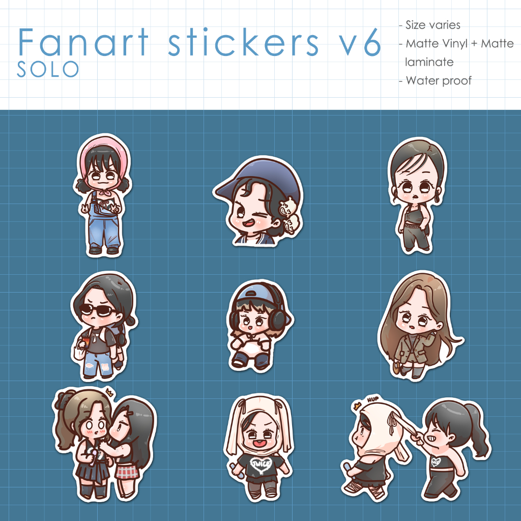 (SOLO) Fan art stickers v6 | Shopee Philippines