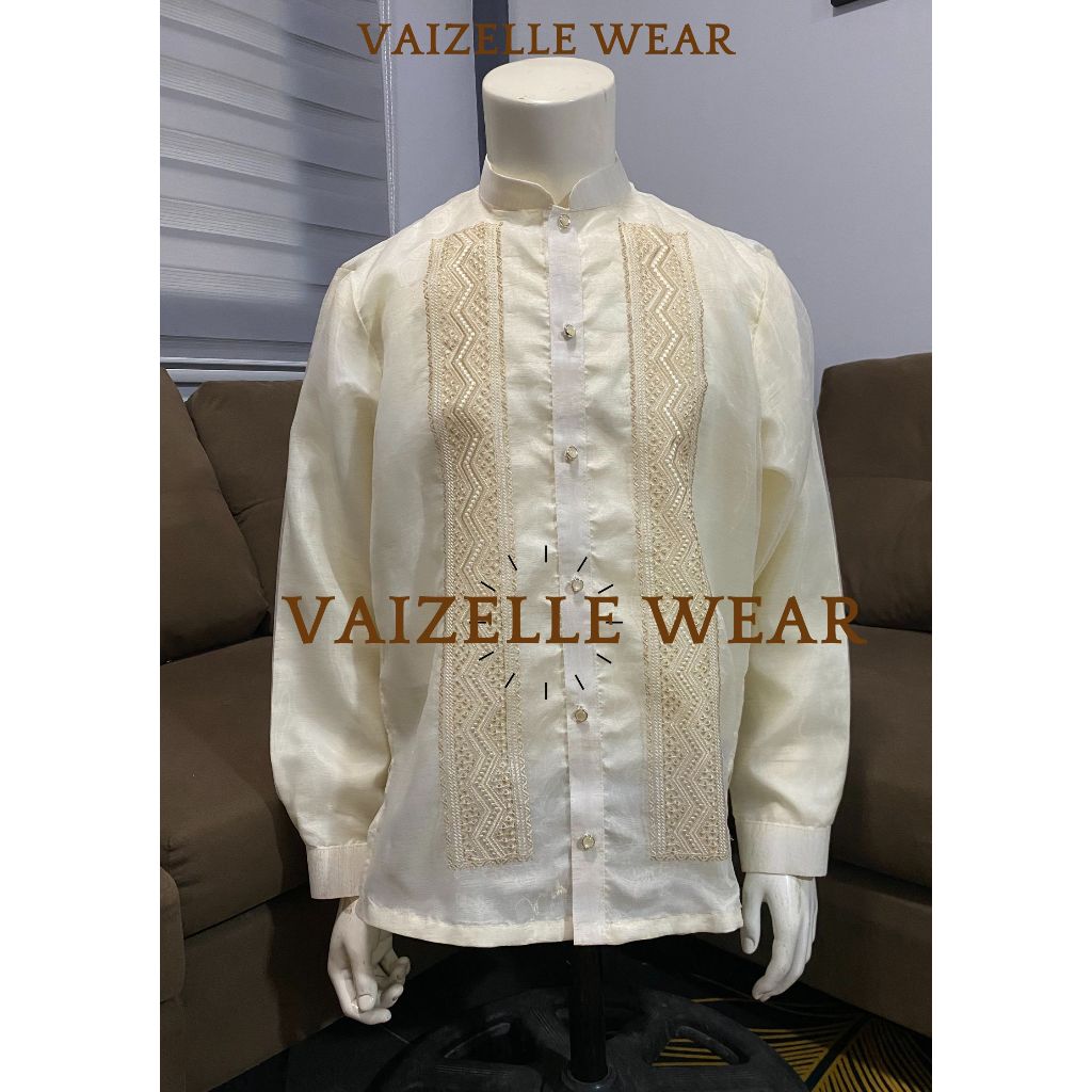 Pinya organza Barong Tagalog from lumban laguna | Shopee Philippines